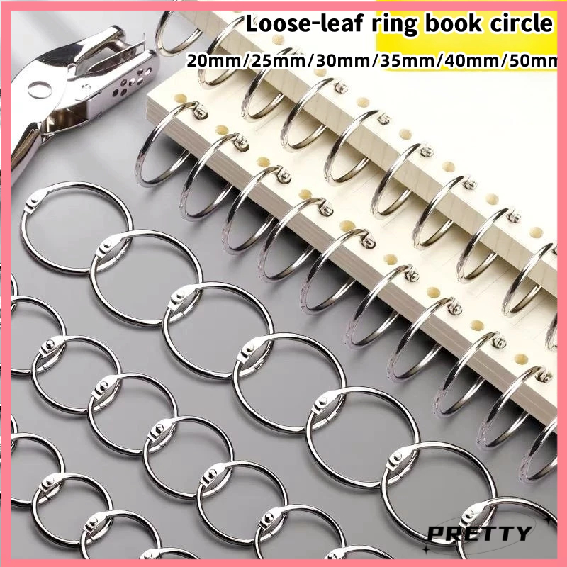 Metal Ring Binder Loose Leaf Circle Clip Multifunctional Binding Ring ...