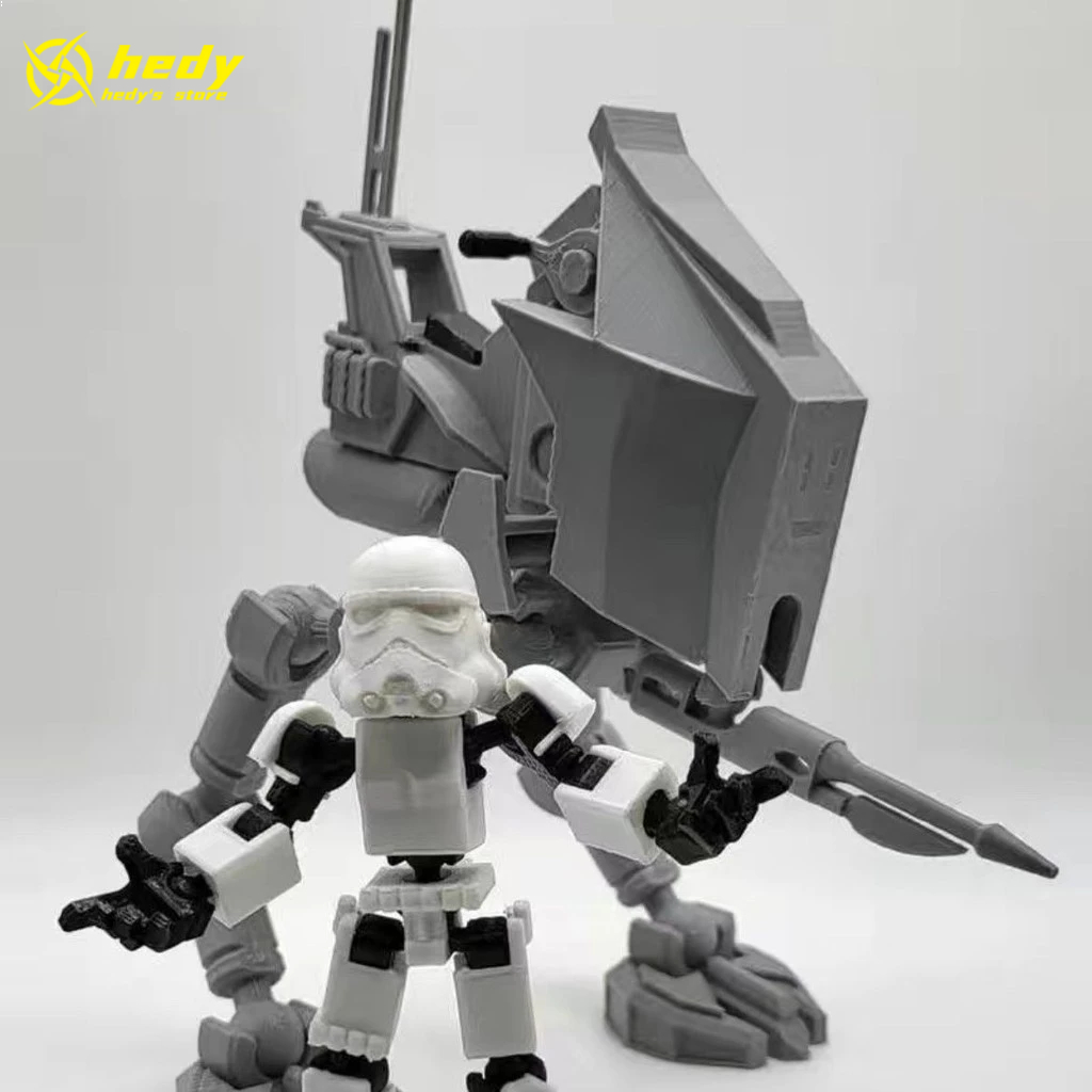 [3D Printing] Star Wars Walking Mecha Clone Mini13 Can Ride On The ...