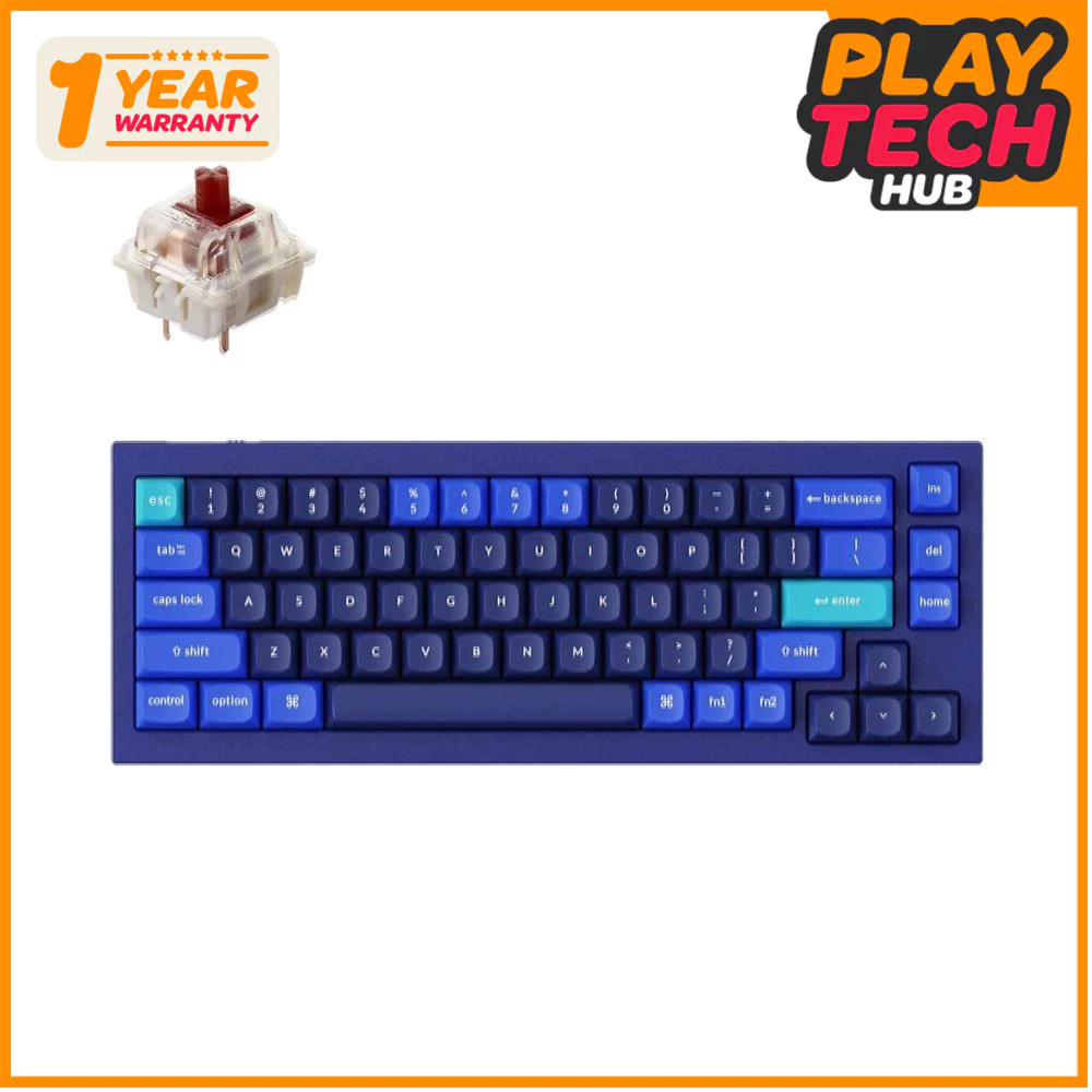 Keychron Q2 QMK Fully Assembled Custom Mechanical Keyboard - Navy Blue ...