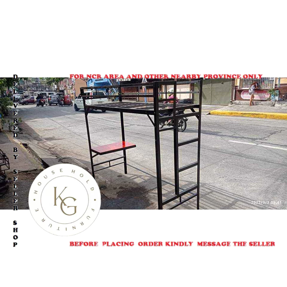 Loft bed with L-Shape table | Shopee Philippines