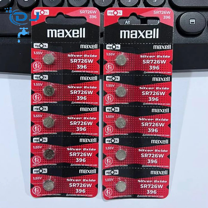 SR726W 396 Maxell Original Battery 1.55v Silver Oxide Replacement ...
