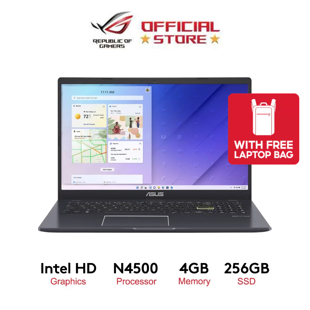 Asus Vivobook Go 15 E510KA-BR582W HD Intel N4500 4GB 256GB SSD Intel HD ...