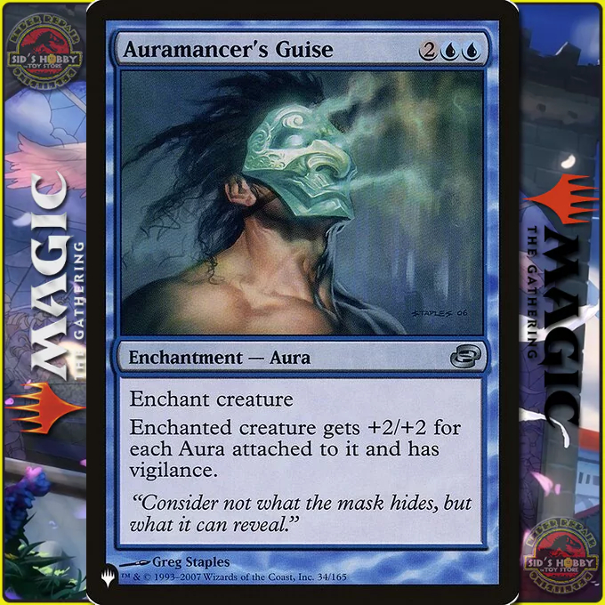 Auramancer's Guise x x The List Blue Uncommon PLST MTG | Shopee Philippines
