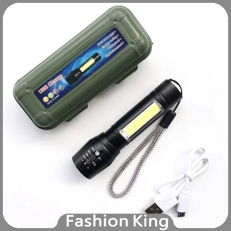 Fashion King #XPE+POLICE Cree Mini LED Flashlight Rechargeable ...