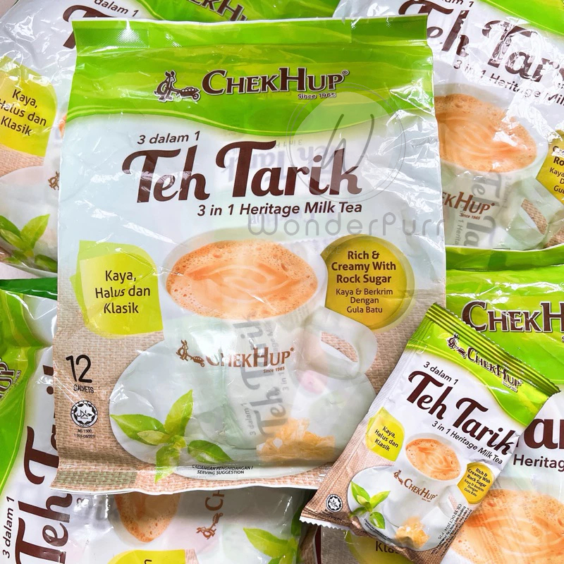 Chek Hup Teh Tarik 3-in-1 Heritage Milk Tea (12 Sachets/pack)🇲🇾 ...
