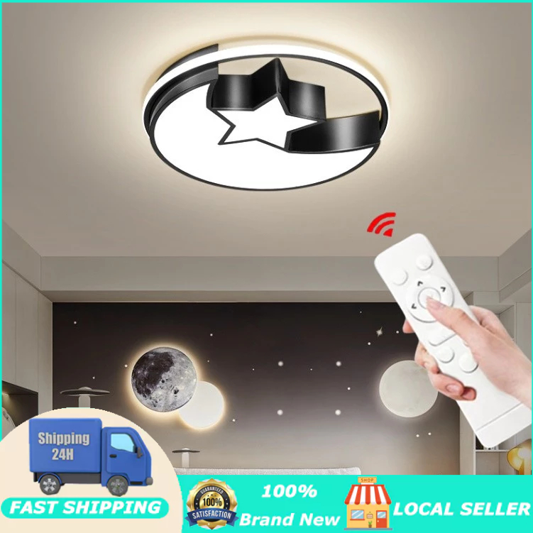 Modern LED Ceiling Light 3colors /Remote Control Room Light Bedroom ...