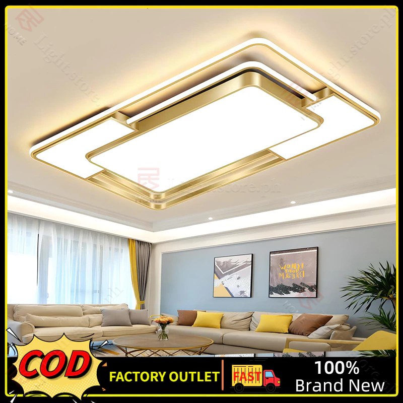 Modern LED Light Ceiling Lights Tricolor/Remote Control Ceiling Lamp ...