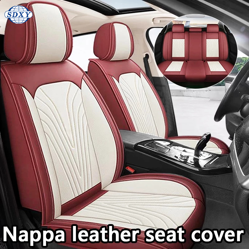 Universal leather 5 seat car seat cover fully surrounded seat cover car ...