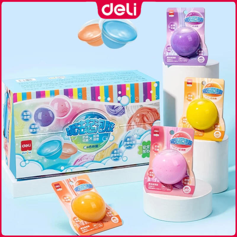 Deli 50ml Clay Toys Foaming Gum Kids Slime Clay Safe Toys Mixed 1PCS ...