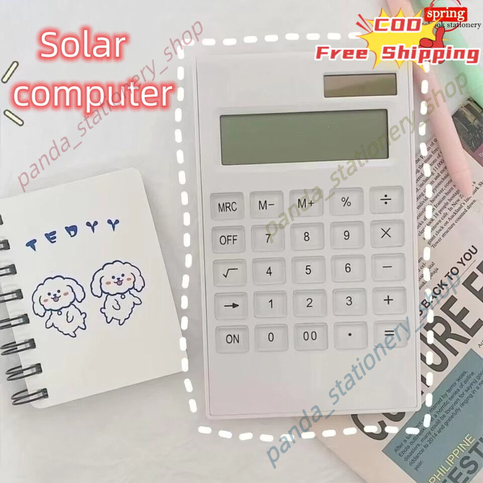 12 Digit Simple Desktop Large Display Solar Battery Dual Power Basic