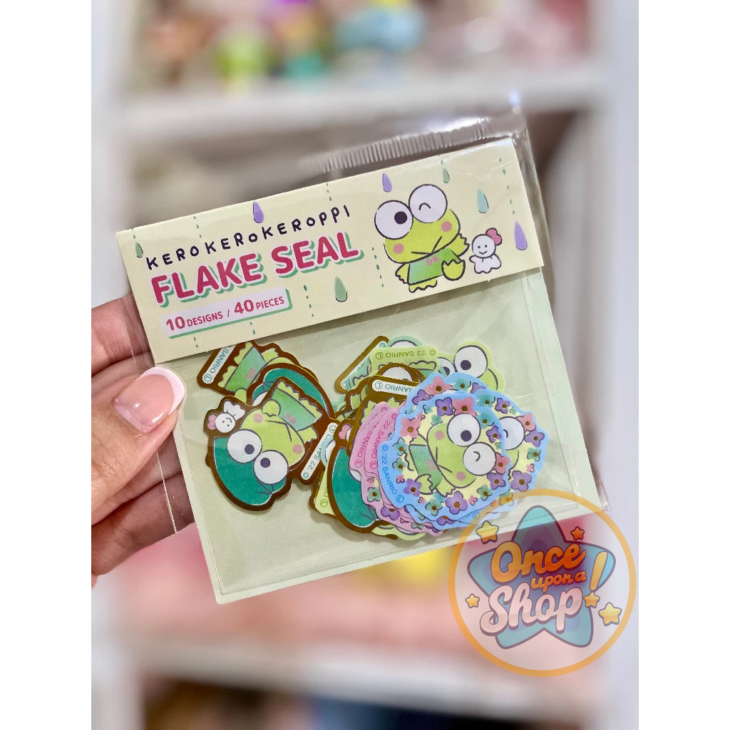 SANRIO KERO KERO KEROPPI STICKER FLAKES SET | Shopee Philippines