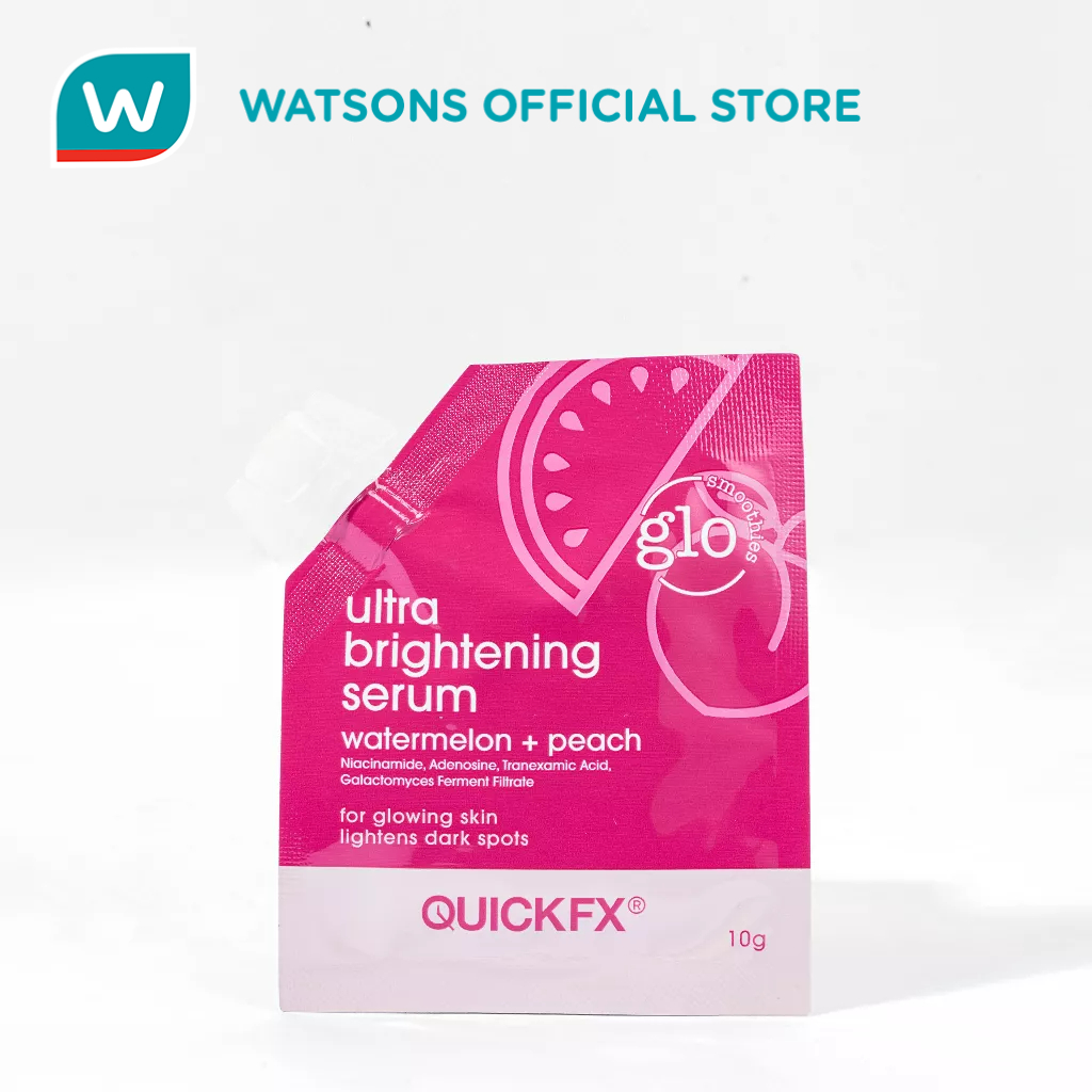 QUICKFX Glo Smoothies Watermelon and Peach Ultra Brightening Serum 10g ...