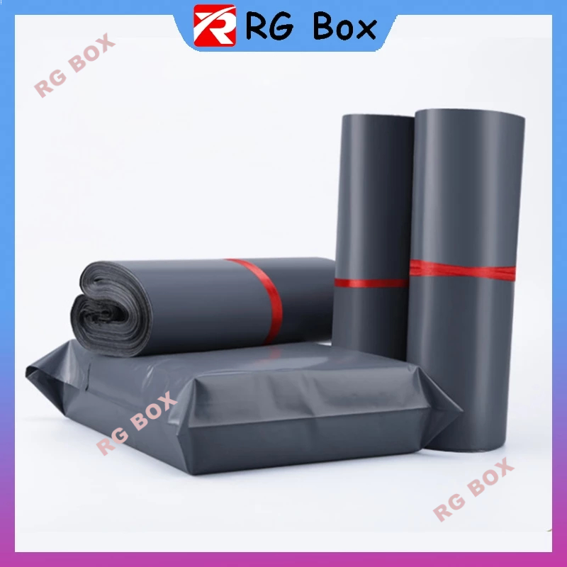 100pcs grey Self Adhesive Plain Pouch/Mailing Parcel/Plastic Bag ...