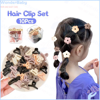 WD【COD】 10 Pcs Mini Hair Clips Cute Plastic Hair Clip Set for Kids Hair ...