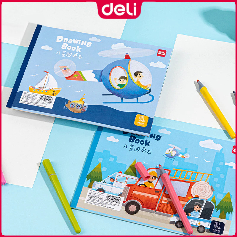 Deli B5 Picture Book 20Sheets Coloring Book Art Blank Painting Books ...