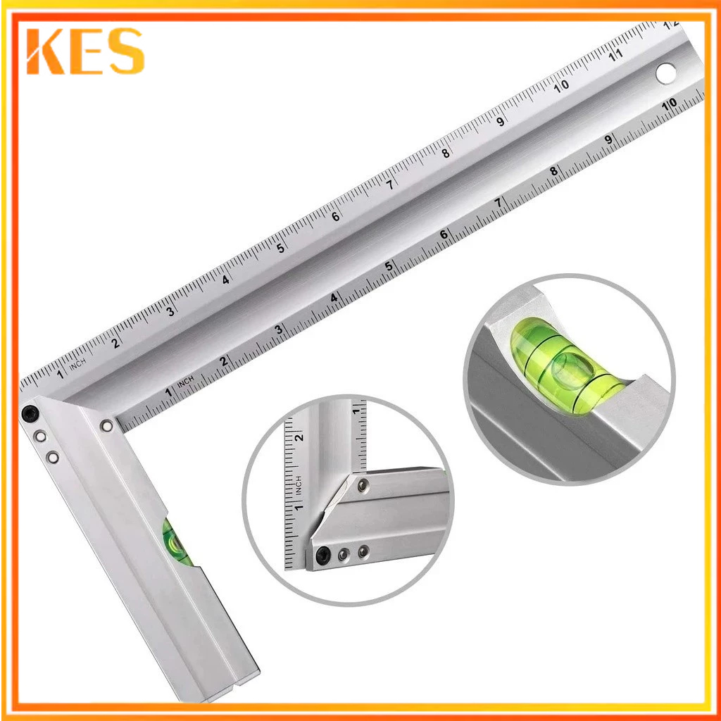 (kes* ) L Square Angle Ruler-W/ Level Bar Squala Measureing Tools Sukat ...