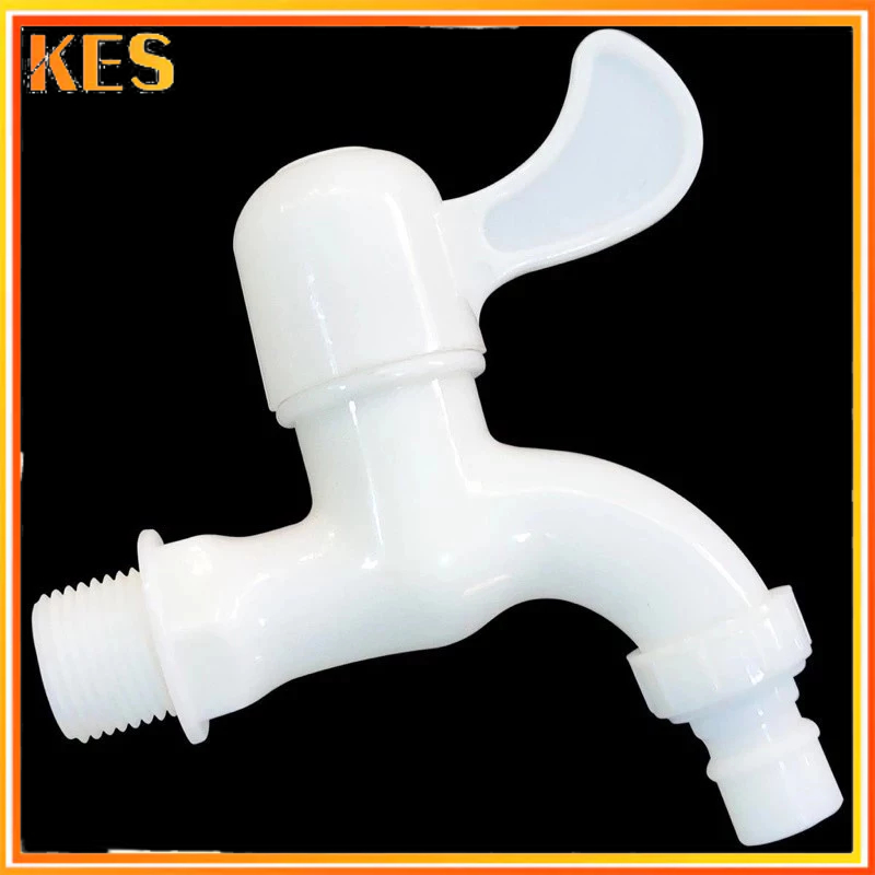 (kes ) Plastic PVC Spigot Faucet with hose Connerctor Gripo h.ware ...