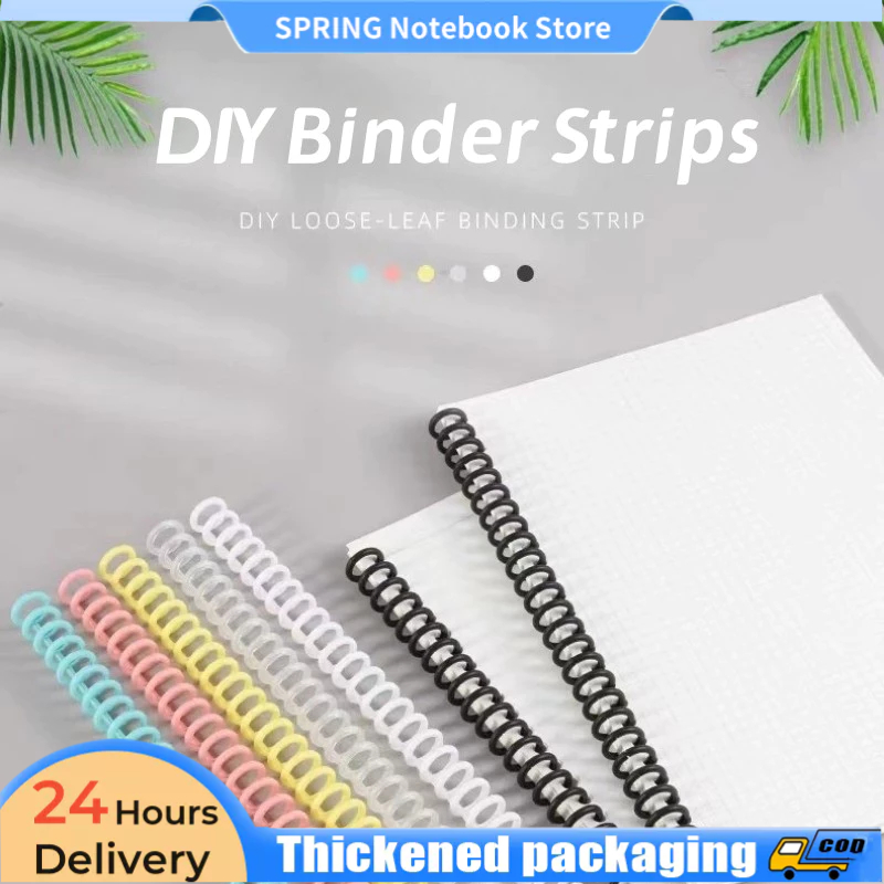 30 Holes Loose-Leaf Plastic Binding Ring DIY Notebook Binding Spiral ...