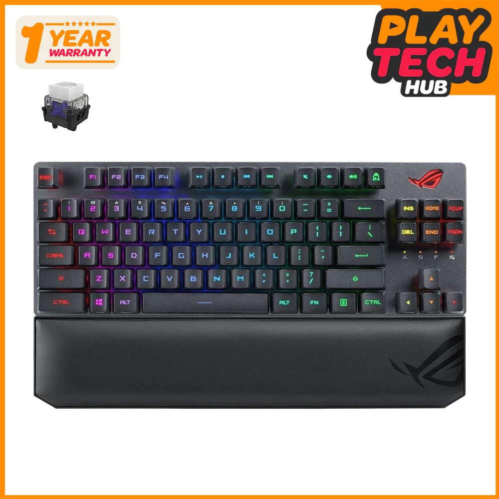 Asus ROG Strix RX TKL Wireless Deluxe Gaming Keyboard [Blue] | Shopee ...