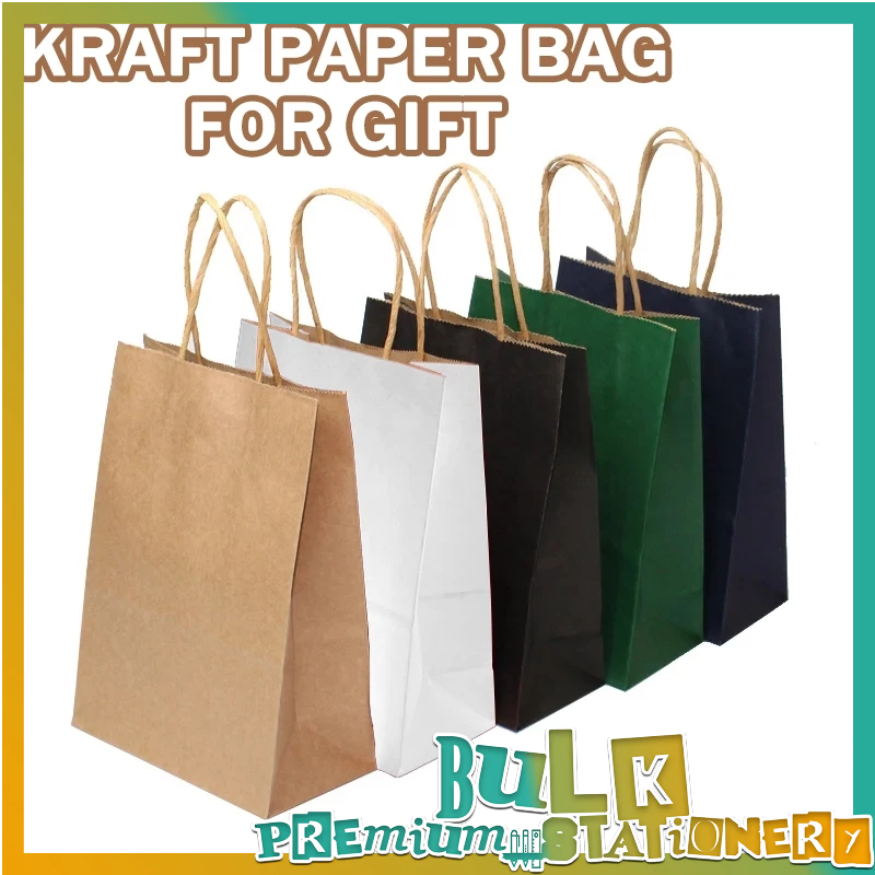 BK Festival Gift Kraft Paper Bag Shopping DIY Multifunction Wrapper ...