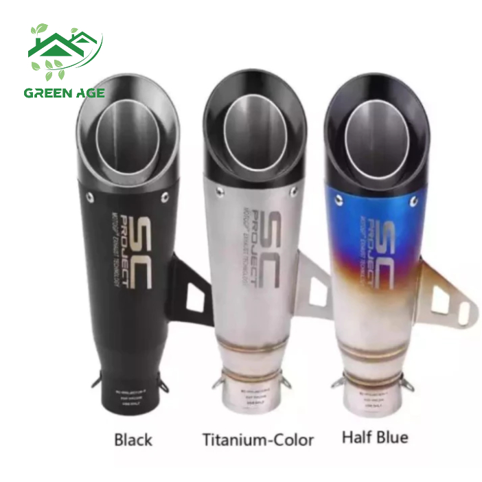 (COD) 310mm Canister Motorcycle Exhaust Muffler Pipe Tailpipe Exhaust ...