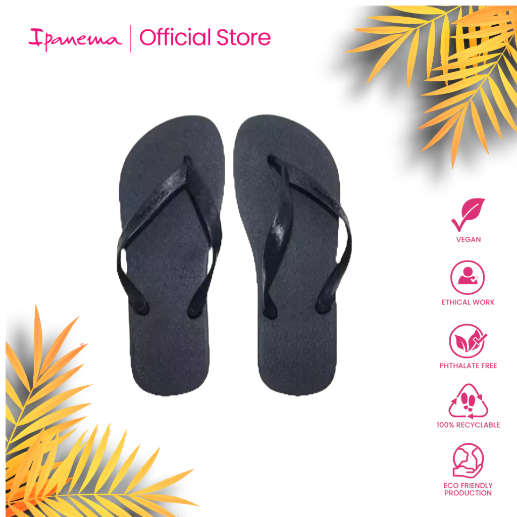 Ipanema Classica Masc Black Men's Slippers | Shopee Philippines