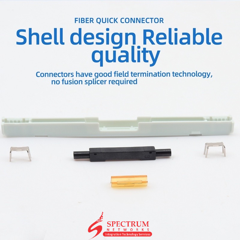 Bare Optical Fiber Cold Connector Drop Cable Splice Fiber Mechanical ...