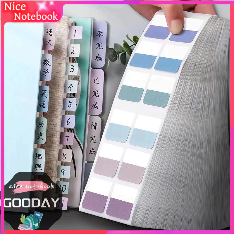 Morandi Index Bookmark Sticker Subject Label Sticker Self-Stick Notes ...