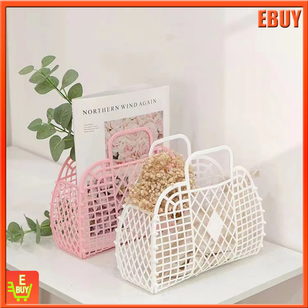 Diamond-shaped Plastic Shower Basket Handheld Sundry Basket Bathroom ...