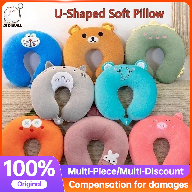 U Shaped Neck Pillow Soft Memory Foam Cartoon Pillow With For Office ...