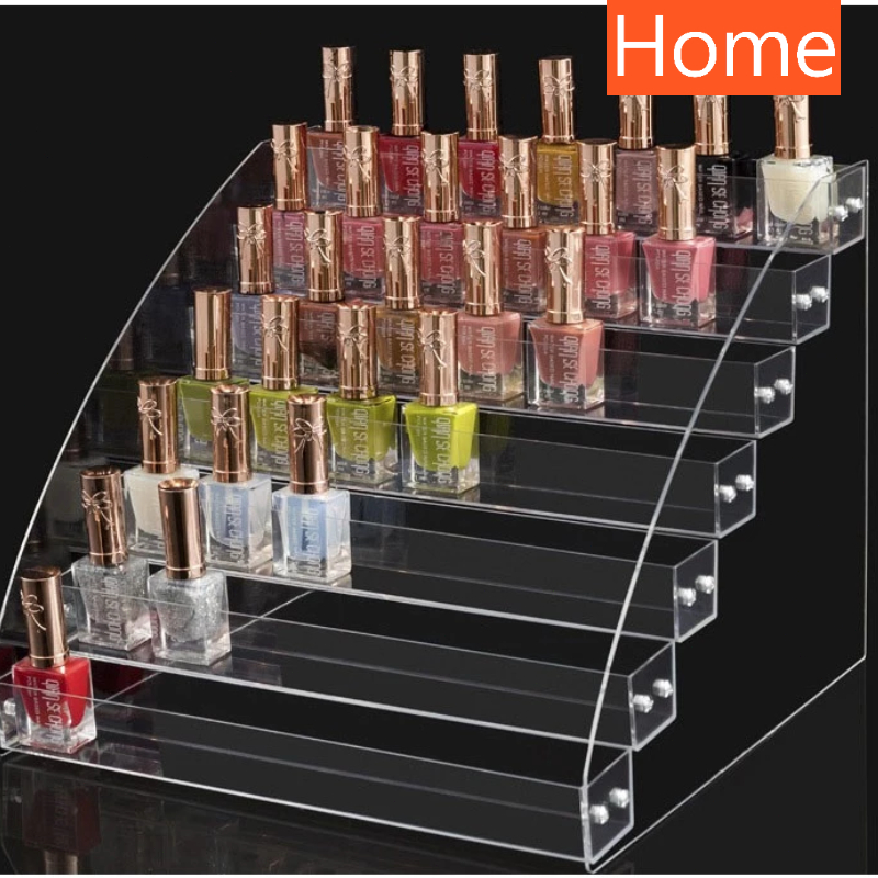 Premium Clear Acrylic Multi-Level Display for Nail Polish Collections ...