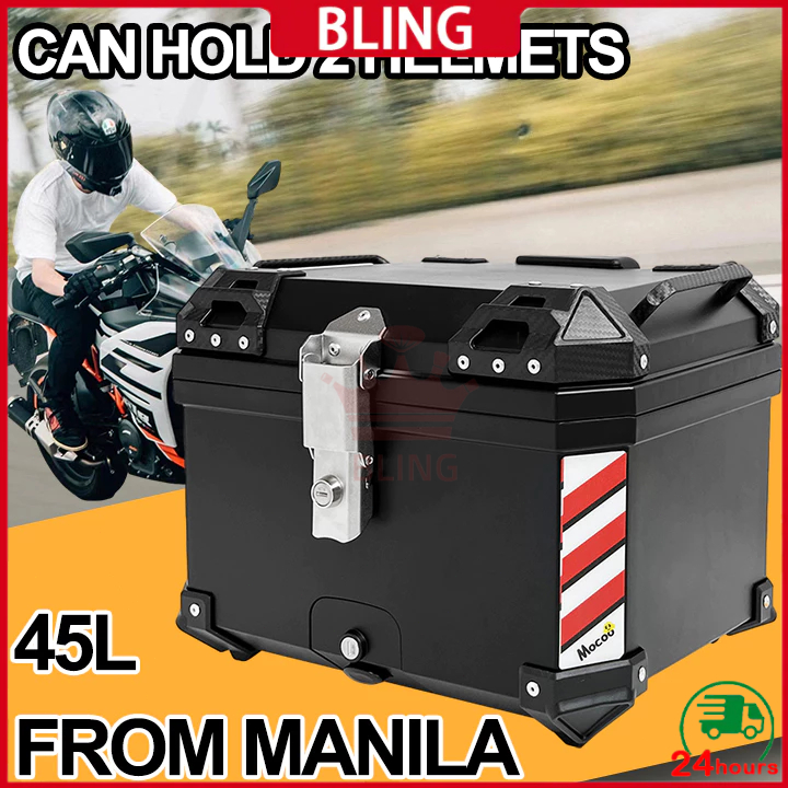 【COD】Motor Top Box Motorcycle Box45L Top Box Motorcycle Alloy top box ...