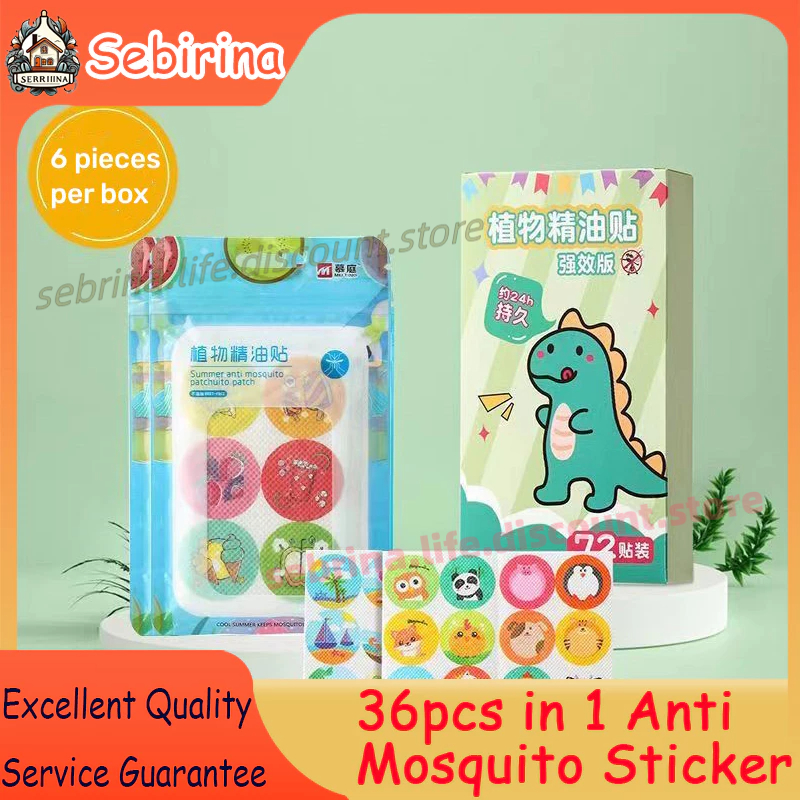36 Pcs in 1 Anti Mosquito Sticker Baby Stickers Repellent Patches ...