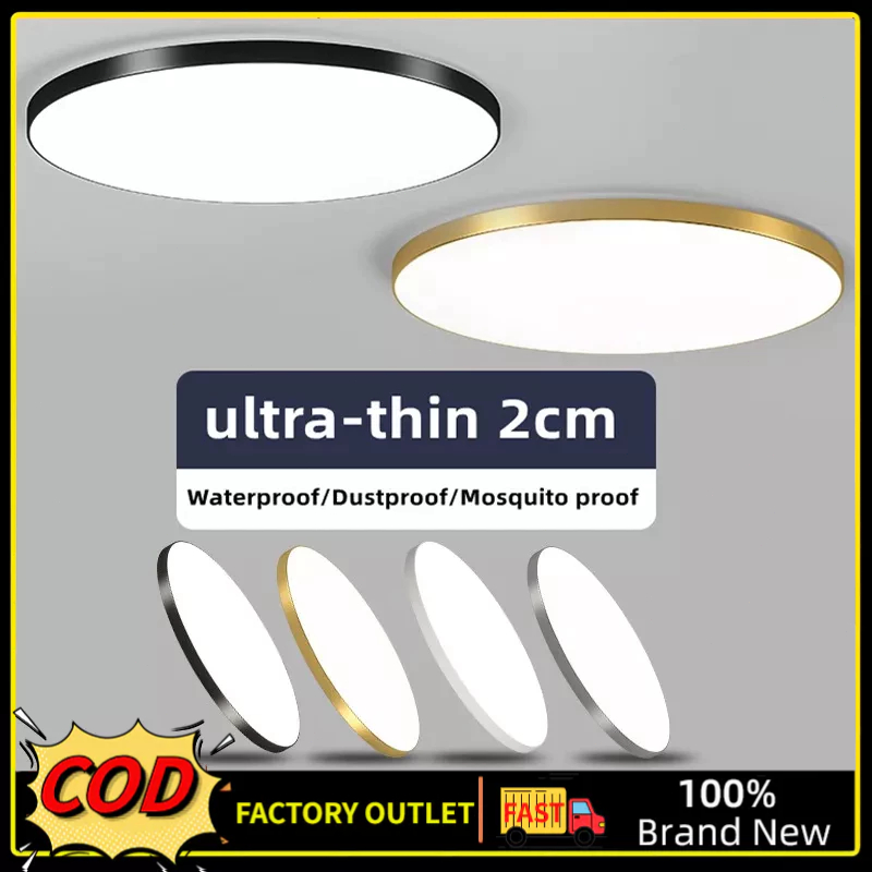 LED Lights 3-color Ceiling Light Bath/Bed Room Light Toilet/Corridor ...