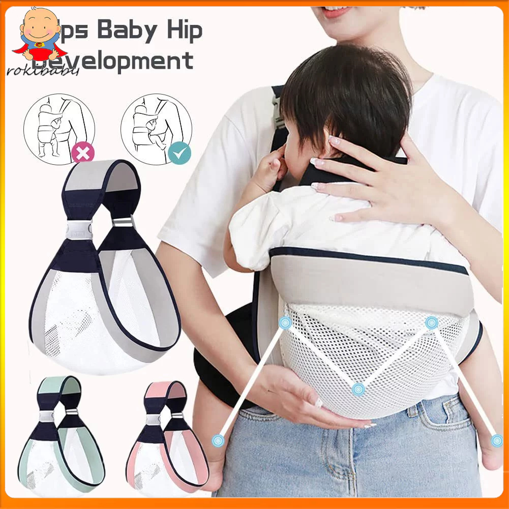 Rokibaby Baby Carrier Mesh Carrier for Newborn Baby Sling Wrap Carrier ...