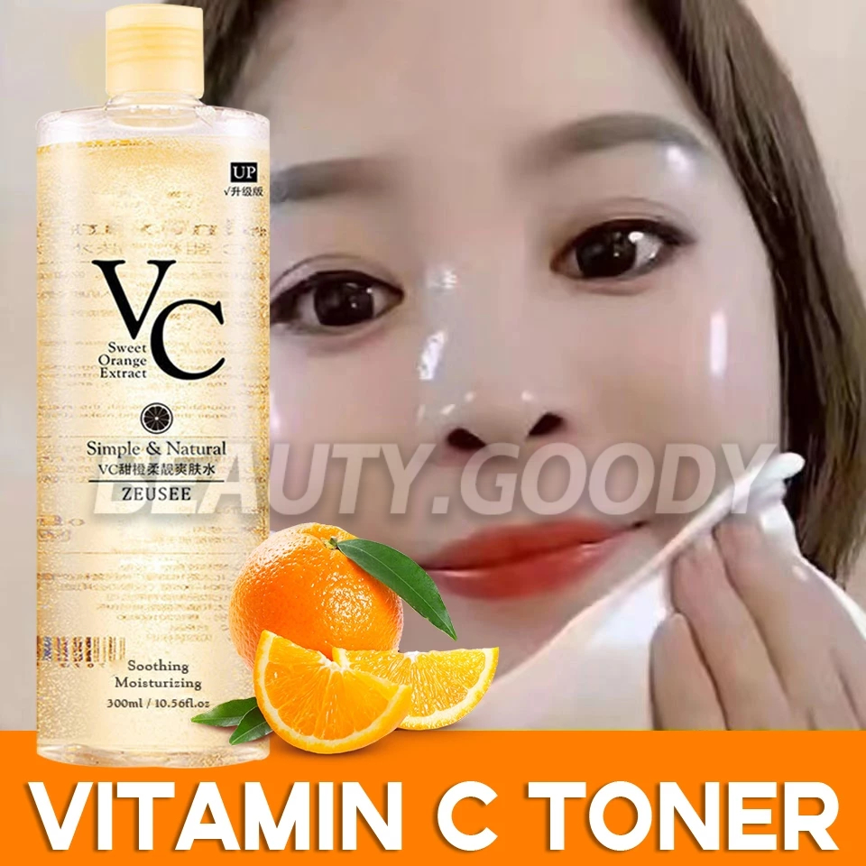 300ml Vitamin C Whitening Toner Orange Peeling Toner Remove Melasma ...