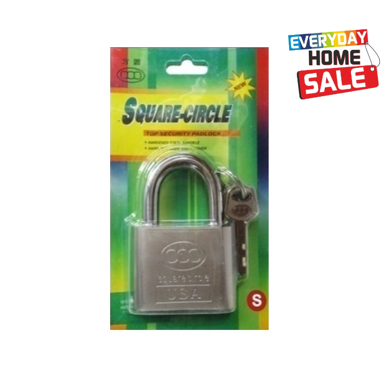 Square Circle Short Shackle Padlock | Shopee Philippines