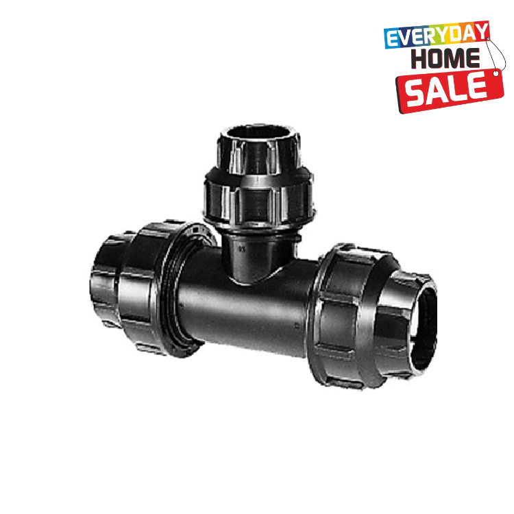 PE Compression Fittings Black Tee Reducer . | Shopee Philippines