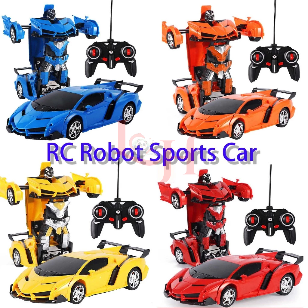 COD Children's Toy Transformer Remote Control Car 1：18 Robot Sports RC ...