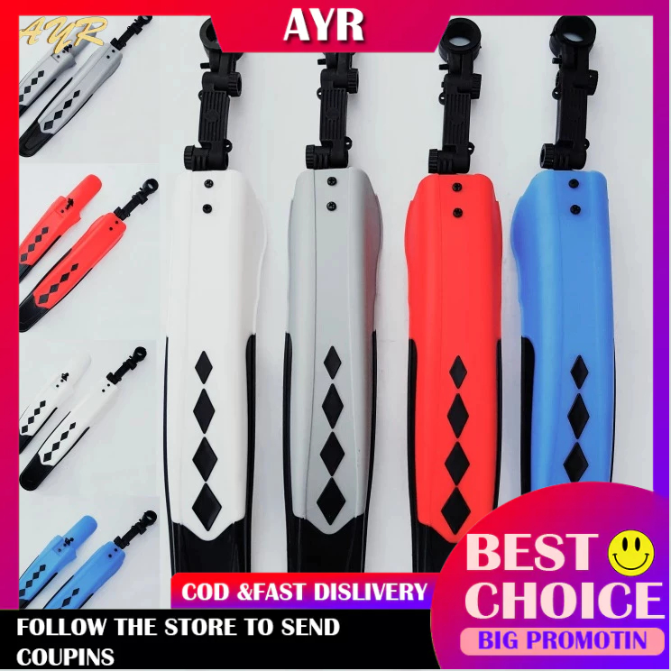 AYR 2Pcs mtb bike front rear plastic fender set mudguard tapalodo easy ...