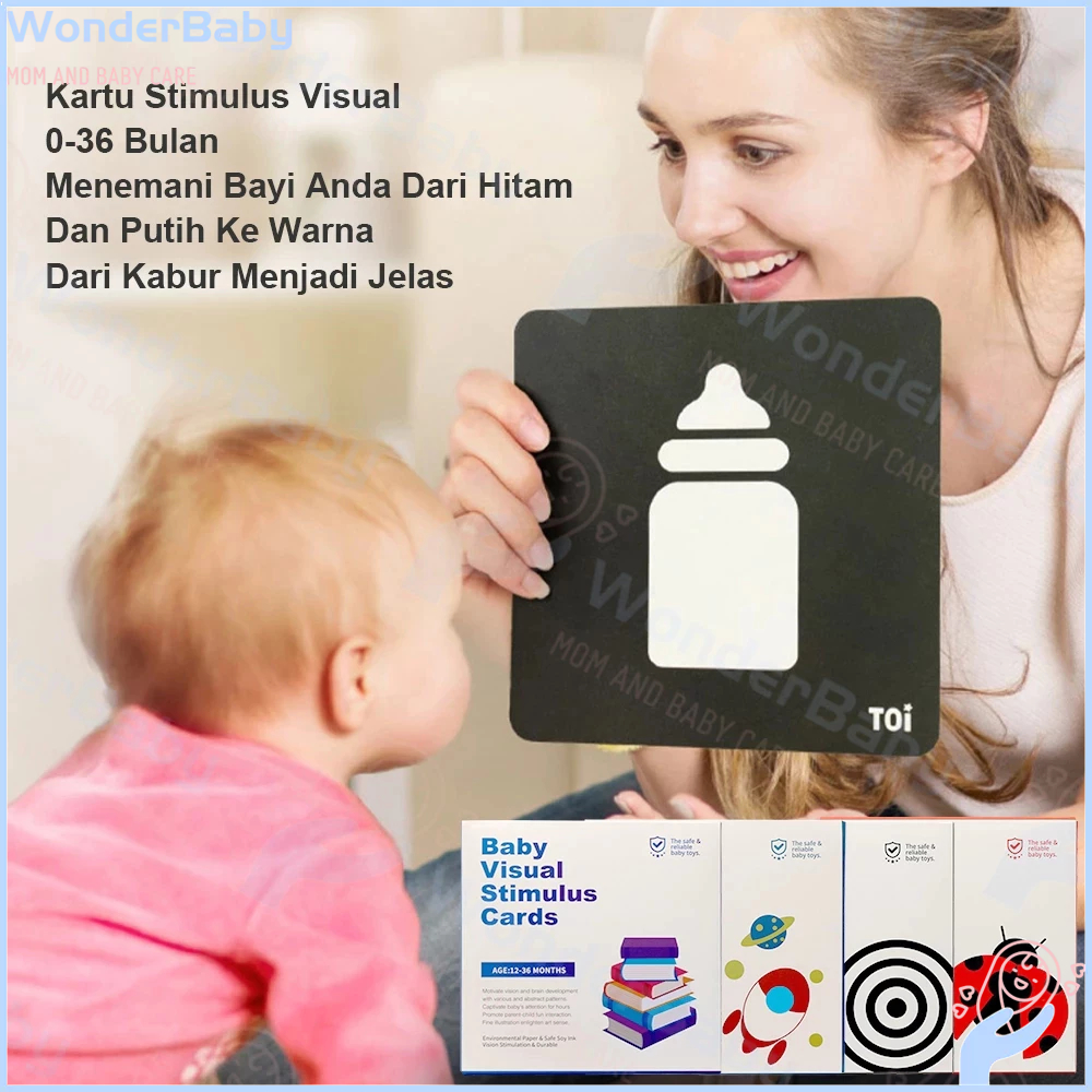 Wonderbaby Montessori toys visual card for baby from 0 month for Visual ...