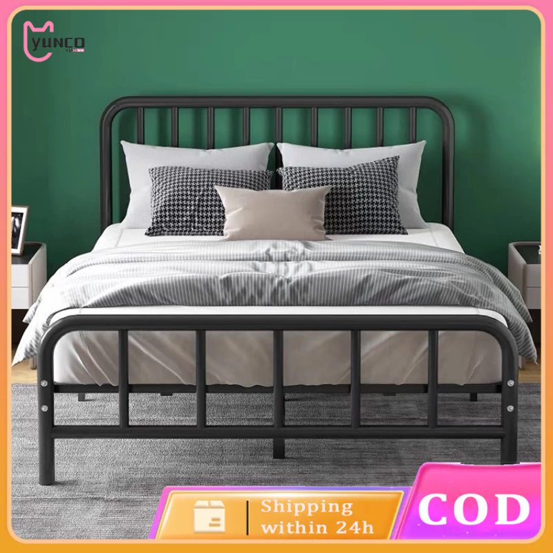 Modern Minimalist Iron Bed Frame / Simple Steel Bed Frame | Shopee ...