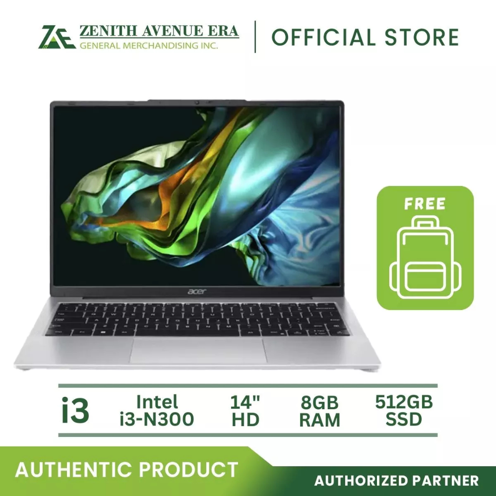 Acer Aspire Lite 14 AL14-31P-35XW 14-inch IPS | Intel Core i3-N300 ...