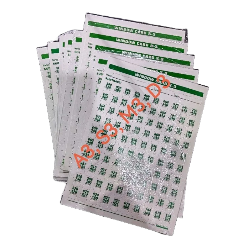 Window Card 10 sets ( A3,S3,M3,D3), | Shopee Philippines