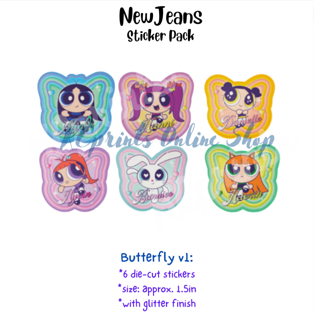 NJ Powerpuff Girls NewJeans Sticker Pack Fanmade | Shopee Philippines