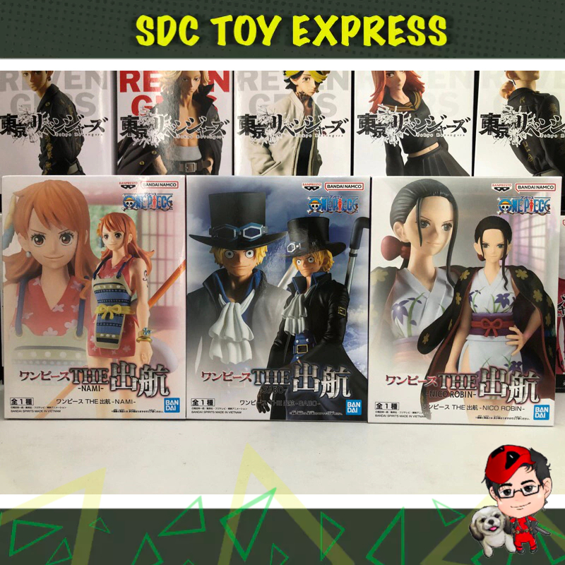 Banpresto The Shukko Figure: One Piece - Nami / Sabo / Robin | Shopee ...