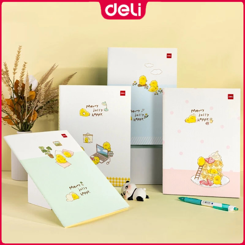 Deli B5 Notebook 60Sheets Easy to Tear Notebook Stationery School ...