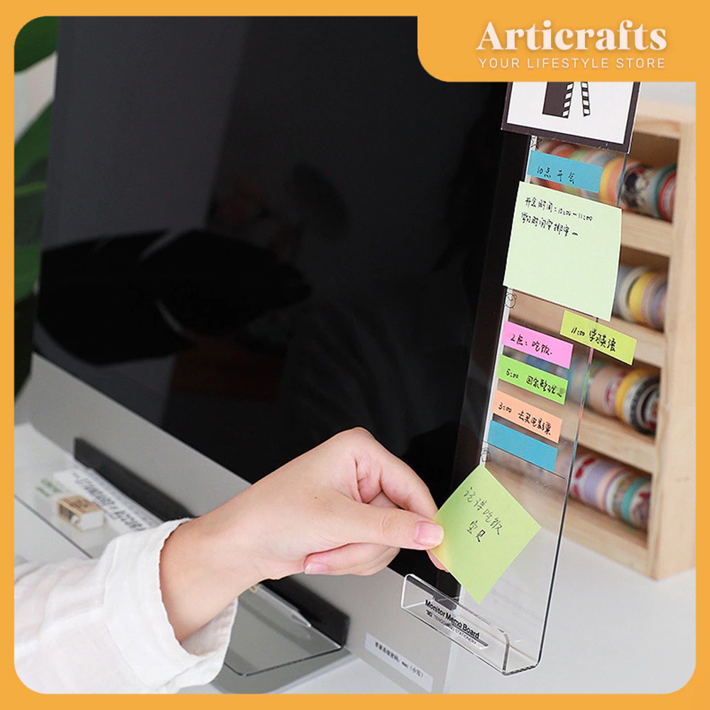 Acrylic Memo Board Side Panel for PC Monitor Clip Style | Shopee ...