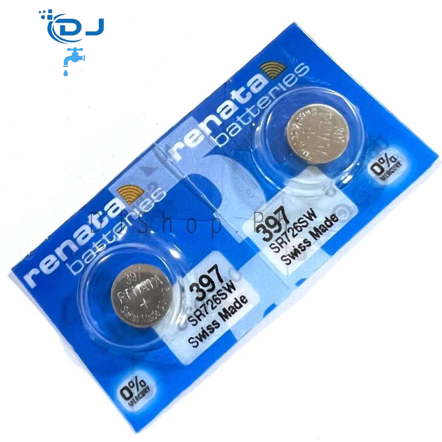 Renata 397 SR726SW Batteries - 1.55V Silver Oxide 397 Watch Battery (2 ...