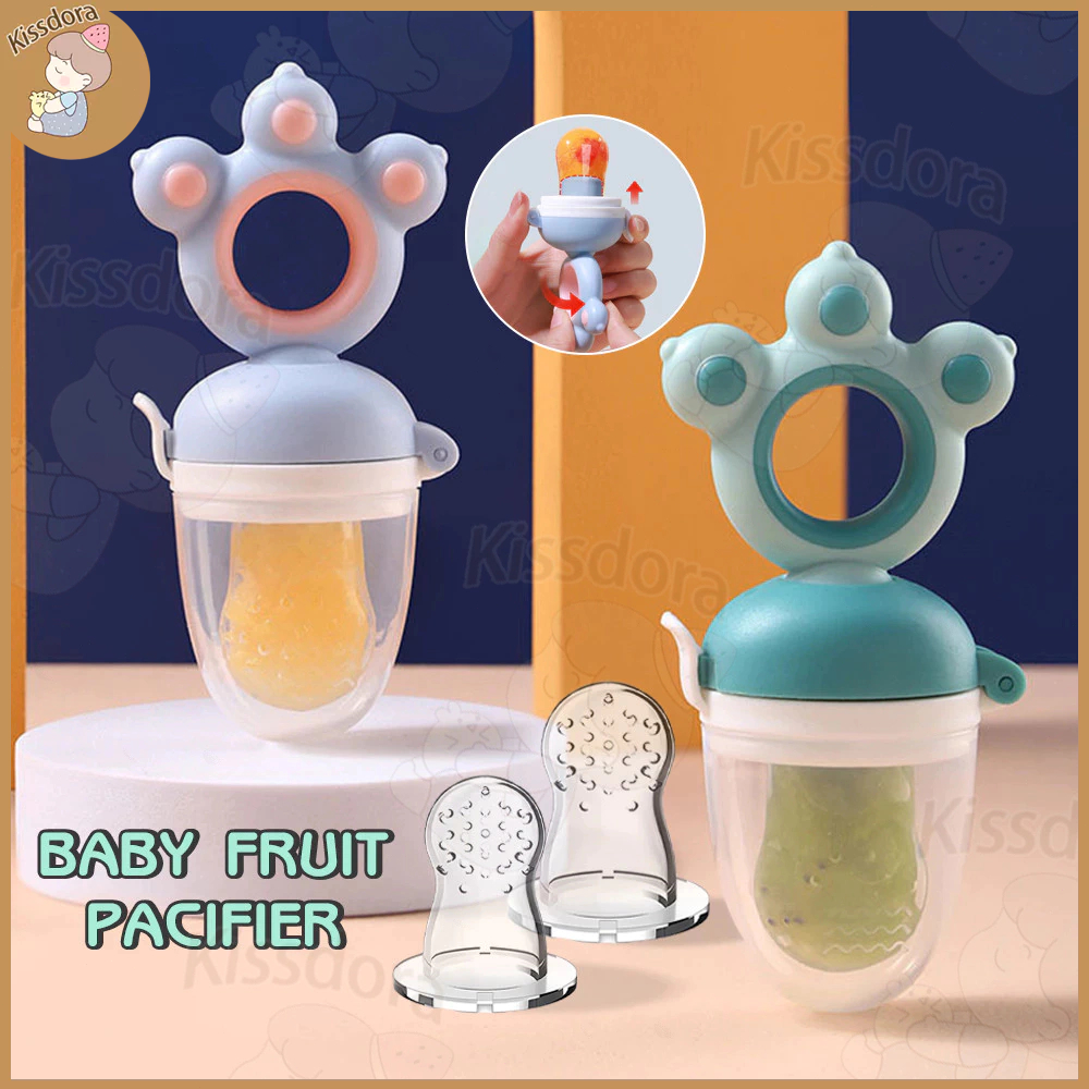 Kissdora Baby Fruit Pacifier Holder Nipple Silicone Fruits Vegetable ...